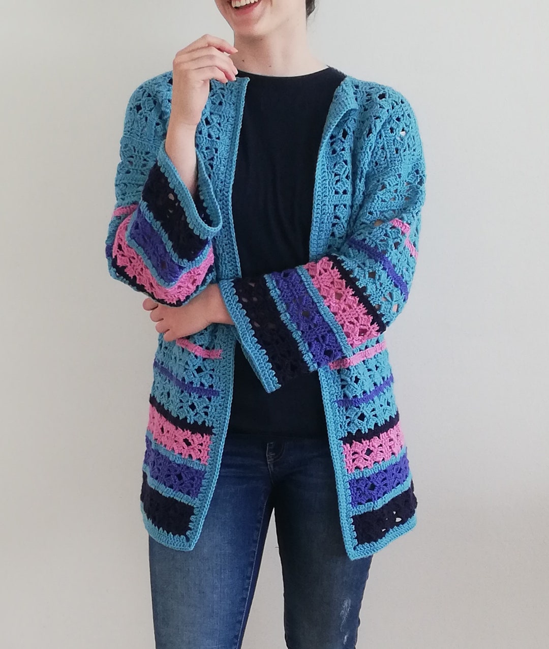 Crochet Cardigan Pattern,hummingbird Cardigan Pattern,oversized Crochet ...