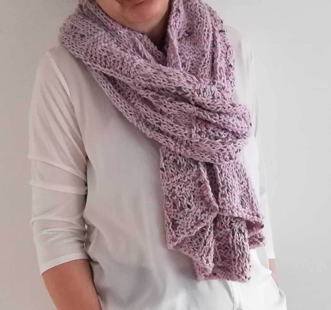 Knitting Shawl Pattern / Beginners Knitting Pattern / Chunky Knitting ...