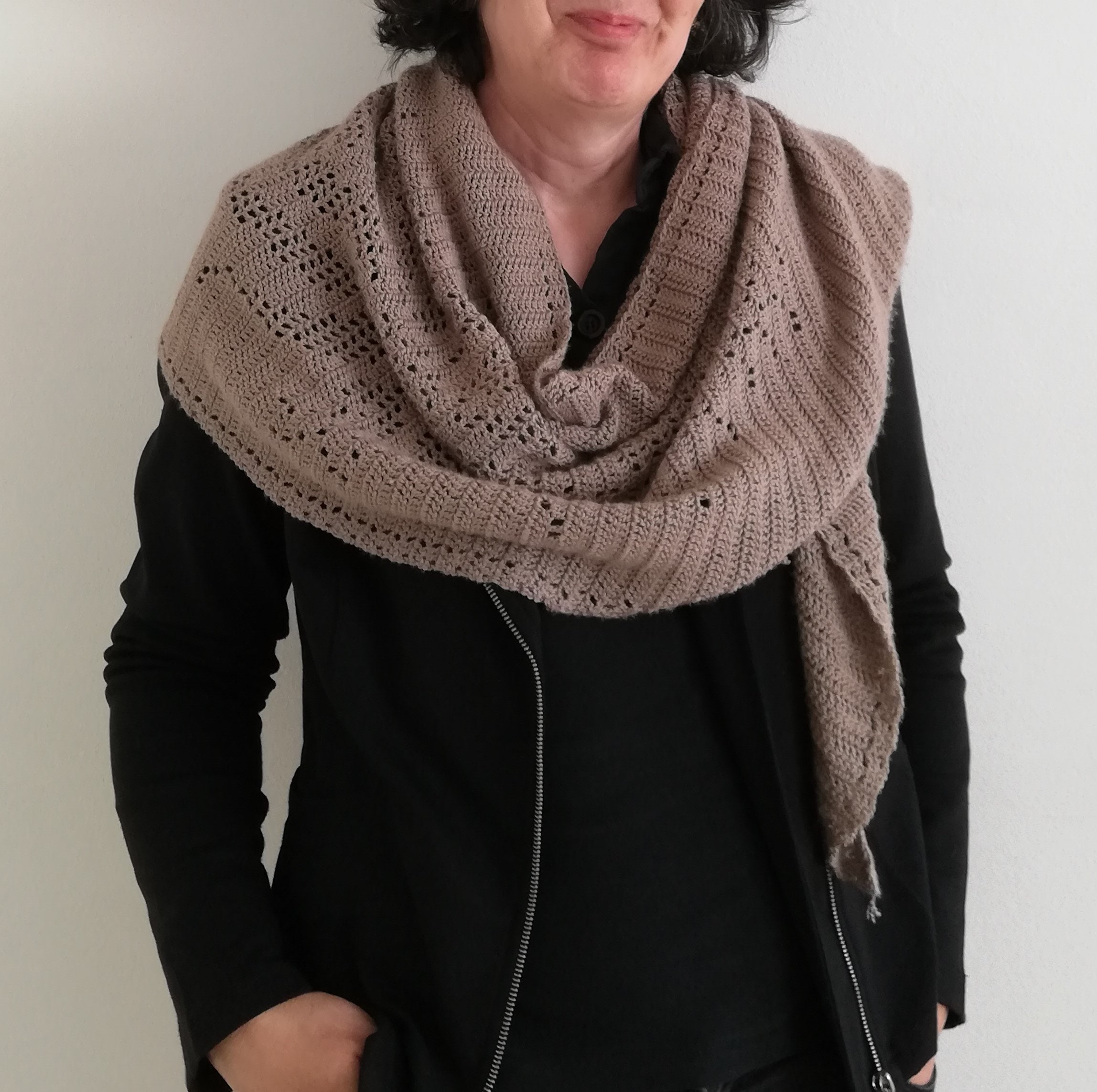 Filet Crochet Shawl Pattern,crochet Stola Pattern,winter Blythe Crochet ...