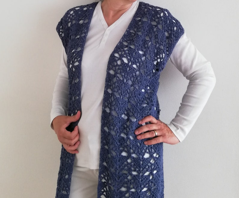 Crochet Pattern / Long Crochet Duster Cardigan / Lace Crochet Summer ...