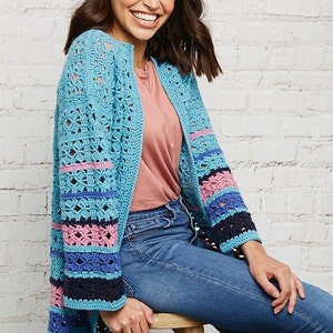 Crochet Cardigan Pattern,hummingbird Cardigan Pattern,oversized Crochet ...