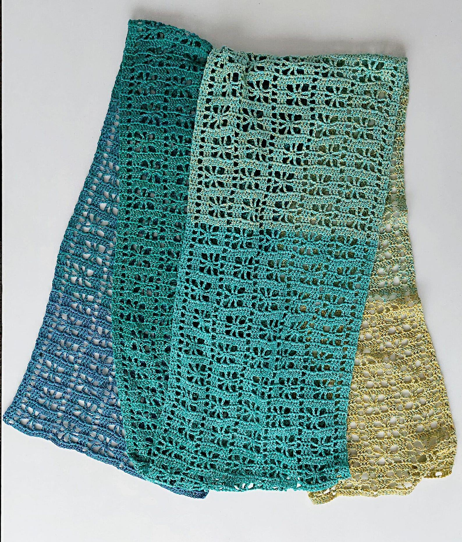 Crochet Shawl Pattern / Filet Crochet Wrap Pattern / Crochet Scarf ...