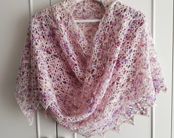 Pattern Crochet Summer Lace Shawl Easy Crochet Shawl Wrap - Etsy