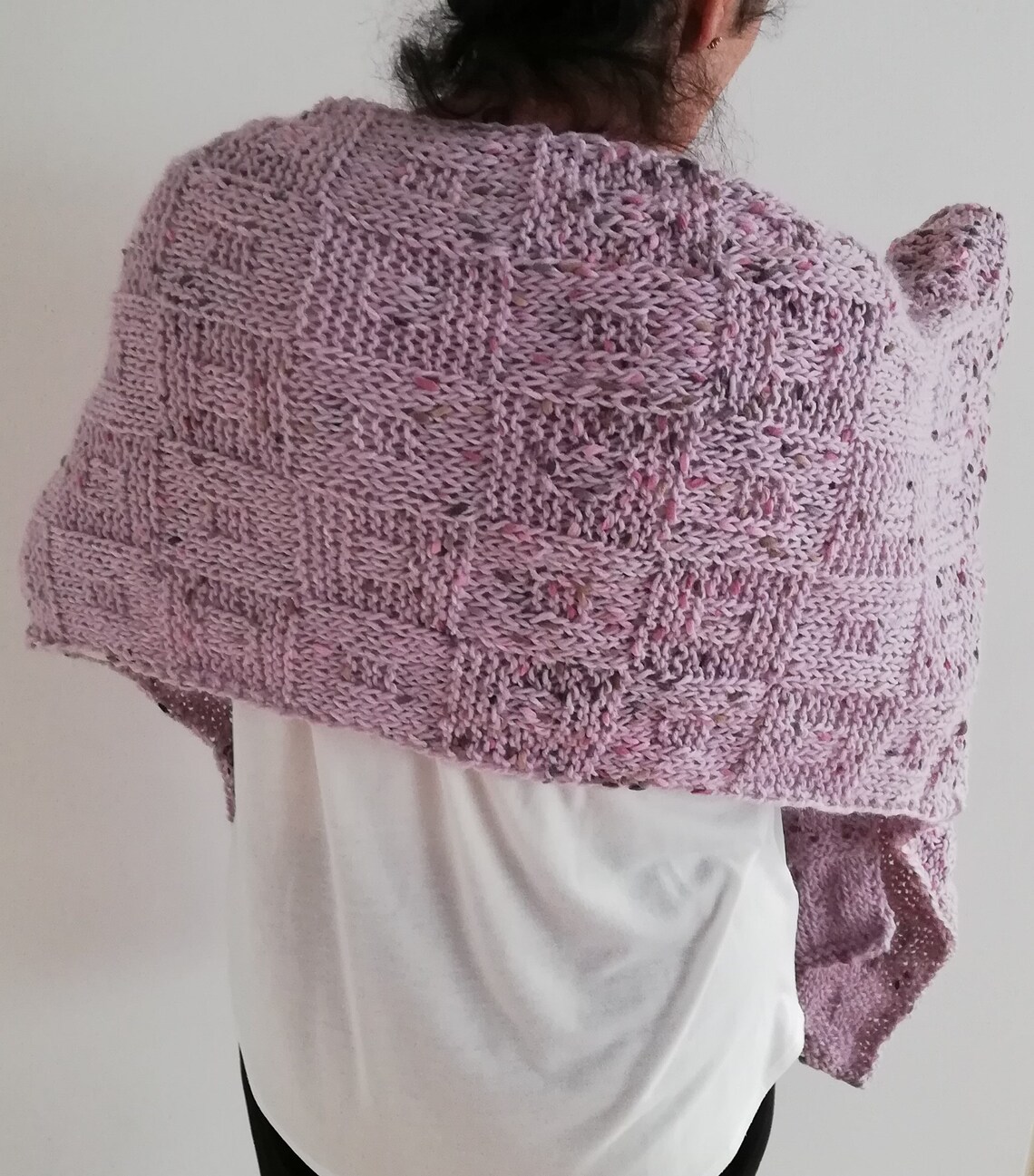 Knitting Shawl Pattern / Beginners Knitting Pattern / Chunky Knitting ...