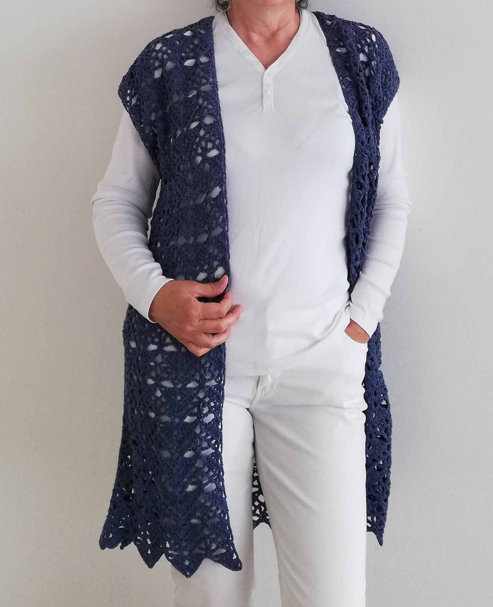 Crochet Pattern / Long Crochet Duster Cardigan / Lace Crochet Summer ...