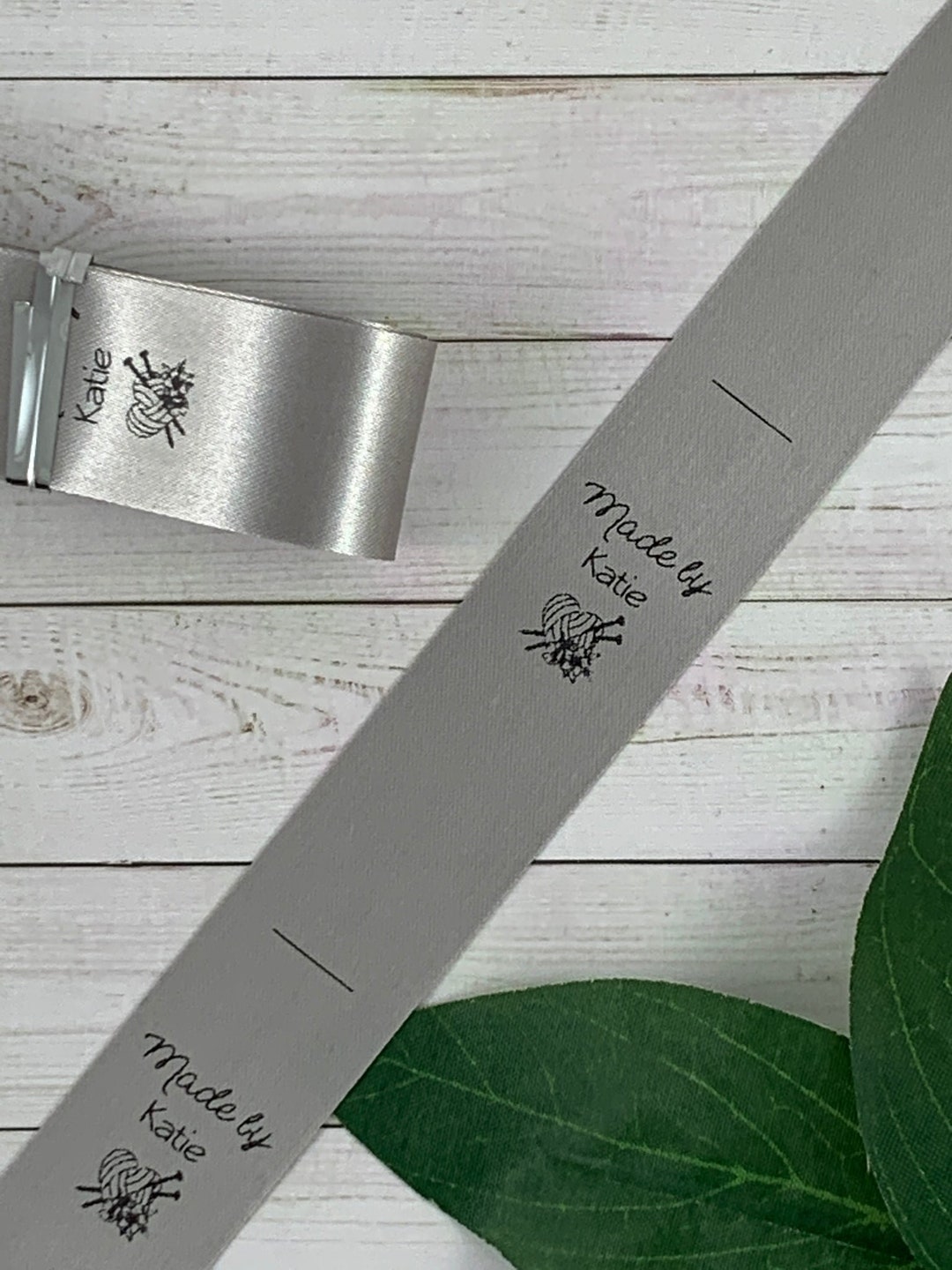 Grey Satin 7/8" Fold Over Tags - Custom Labels - Etsy