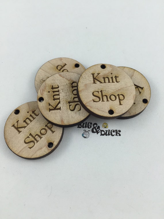 10 Custom Circle Tags/1 Inch/solid Wood - Etsy