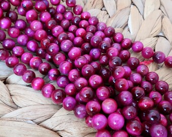 Pink tigers eye | Etsy