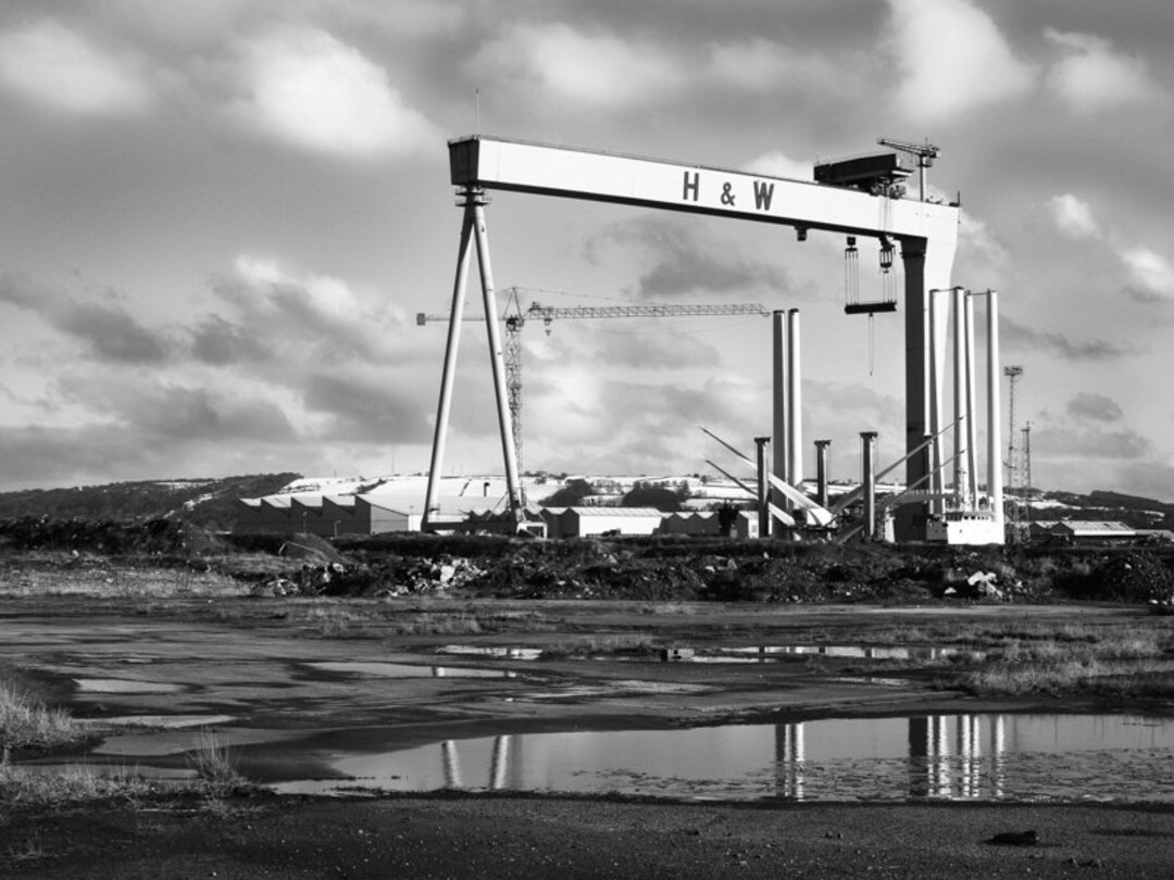 Harland & Wolff Cranes Print, Belfast, Titanic Quarter, Northern ...
