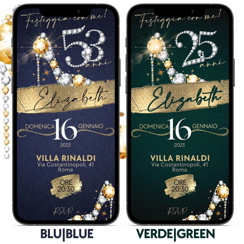 INVITO DIGITALE COMPLEANNO per whatsapp e tutti i canali social che ...