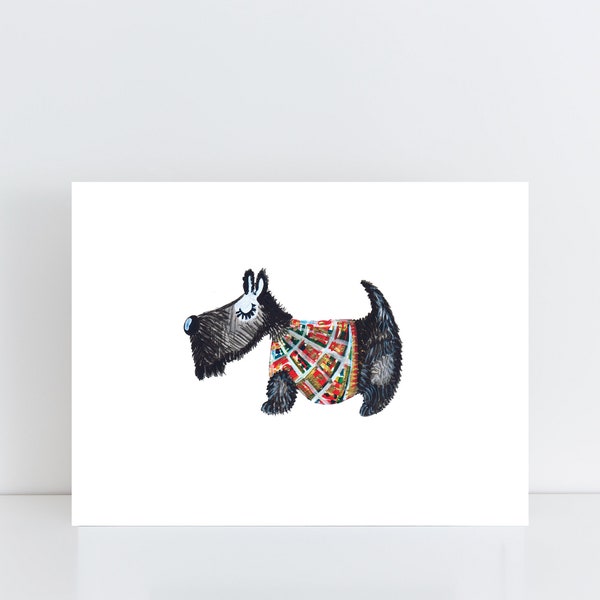 Scottie Dog Art Print - Etsy