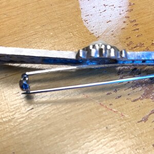 Vintage 1960s 1970s 1980s Rhinestone Bar Pins Lot of Two Bar Pins ...