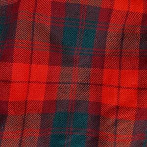 Vintage 1970s 1980s Red, Black and Green Plaid Mini Skirt Kilt Vintage ...