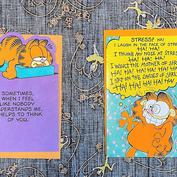 Garfield Greeting Cards - Etsy