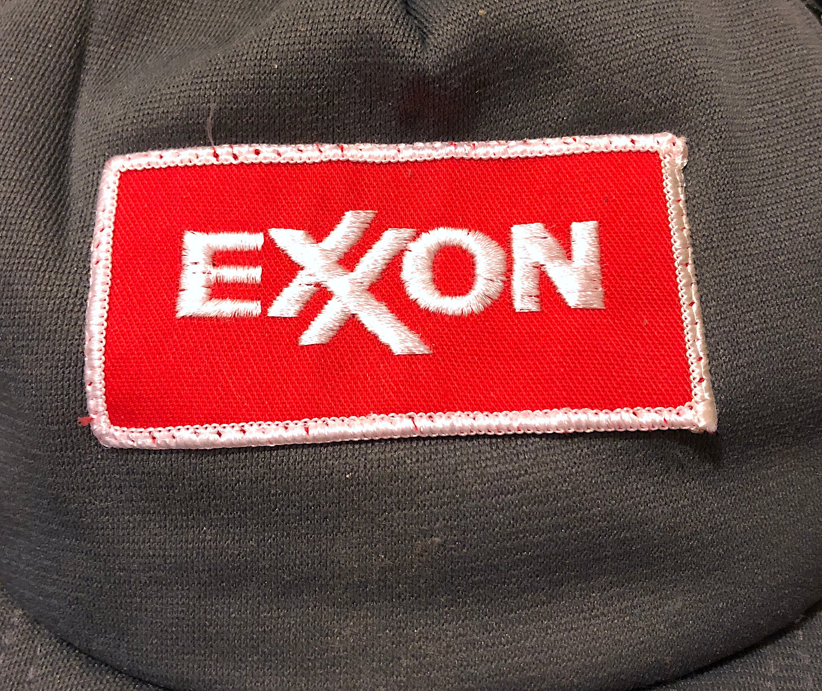 Vintage 1980s Exxon Red White and Gray Snapback Trucker Hat - Etsy
