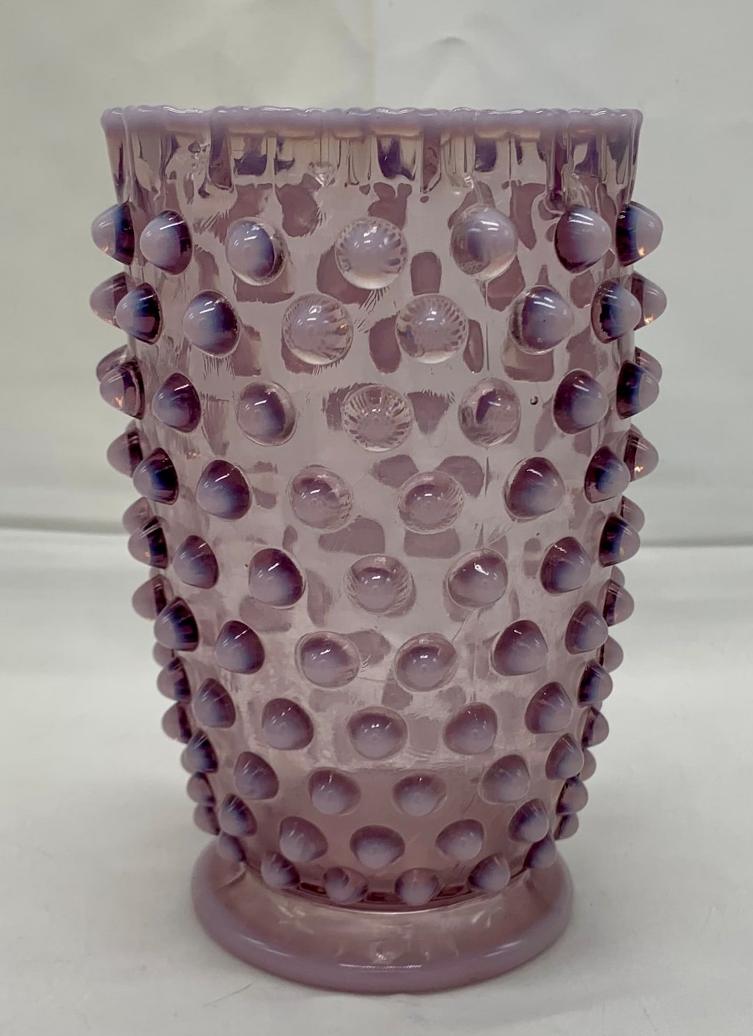 Antique Victorian EAPG ELSON GLASS Opalescent Amethyst Purple Hobnail ...