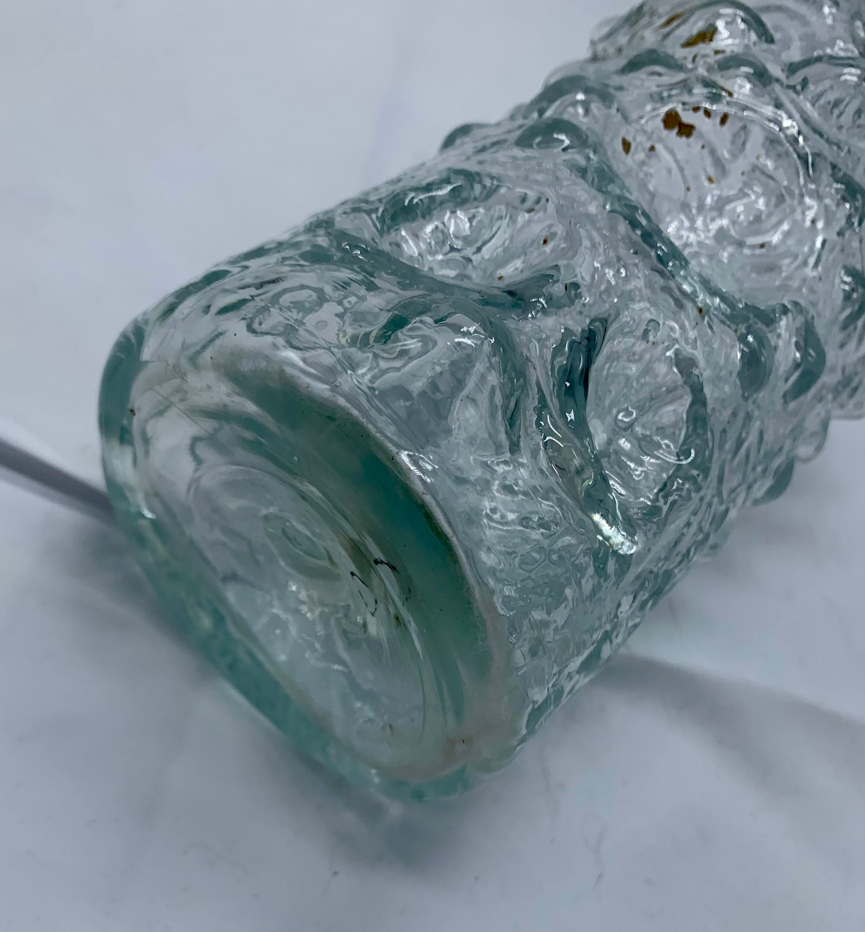 Vintage 1960’s Blenko Hand Blown Glass “moonscape” 6819 Decanter in ...