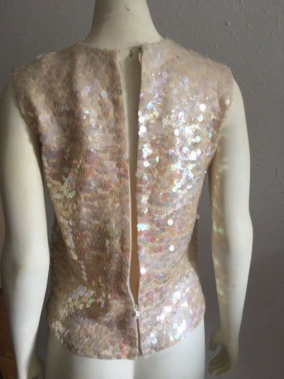 Vintage 1950s Mid Century Ivory Wool Cyn Les Sleevele… - Gem