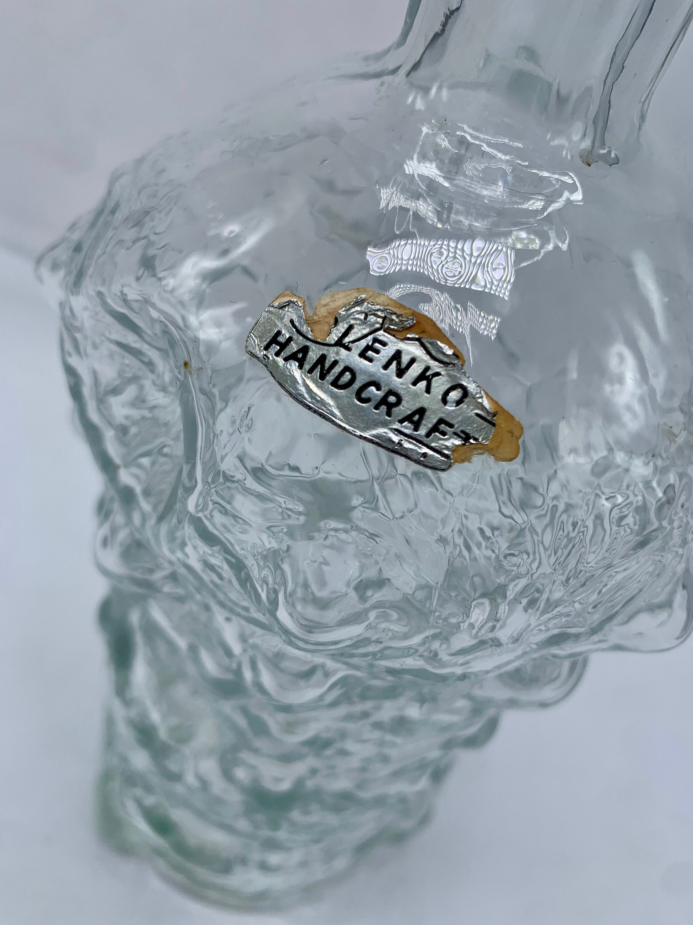 Vintage 1960’s Blenko Hand Blown Glass “moonscape” 6819 Decanter in ...