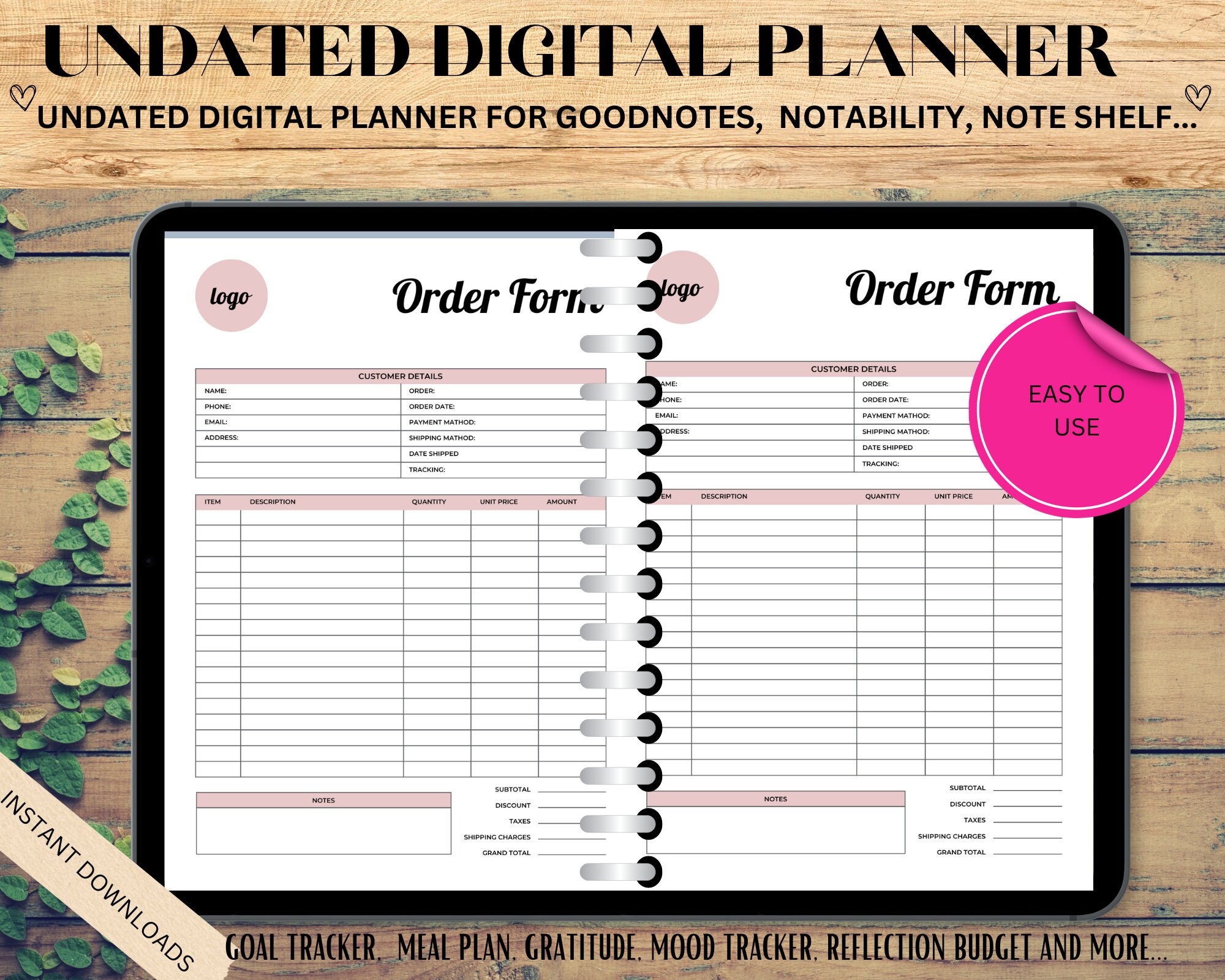 Order Tracking Form, Order Form Printable Template, Official Order Form ...