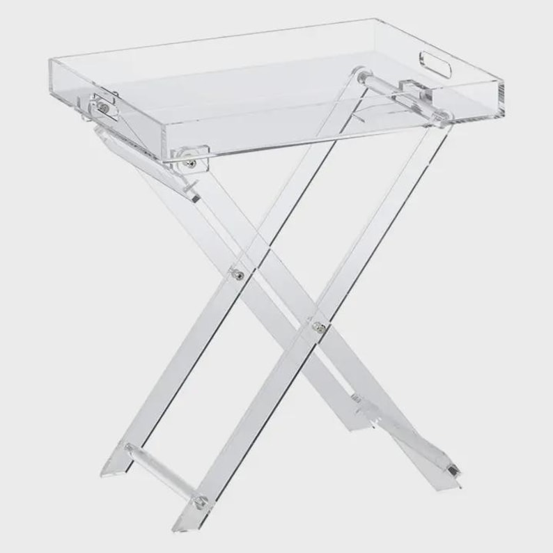 Acrylic Clear Folding Table - Etsy