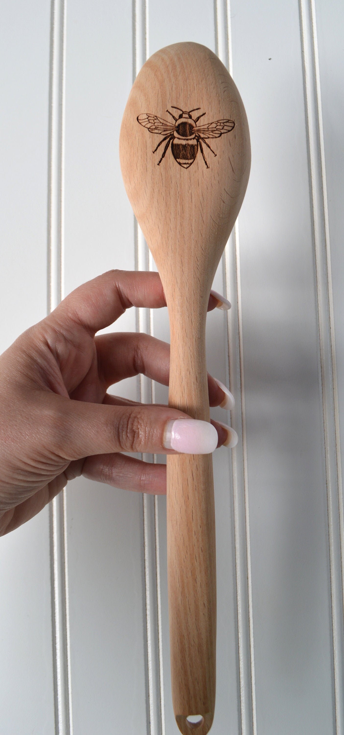 Bumblebee Large Wooden Spoon. Personalized for gifts or | Etsy