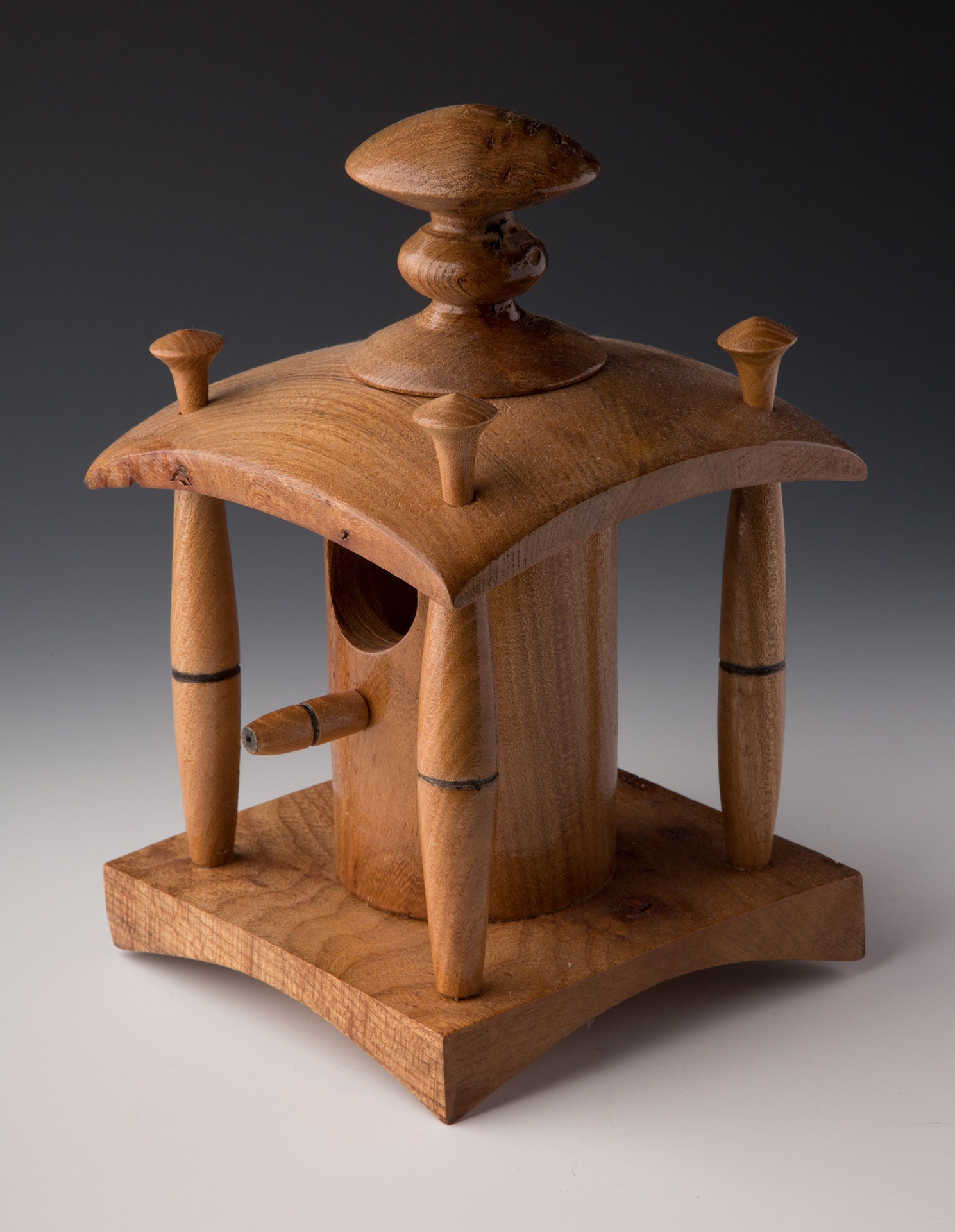 Craft, Irish Wood Craft, Bird House, Wood Turning - Etsy