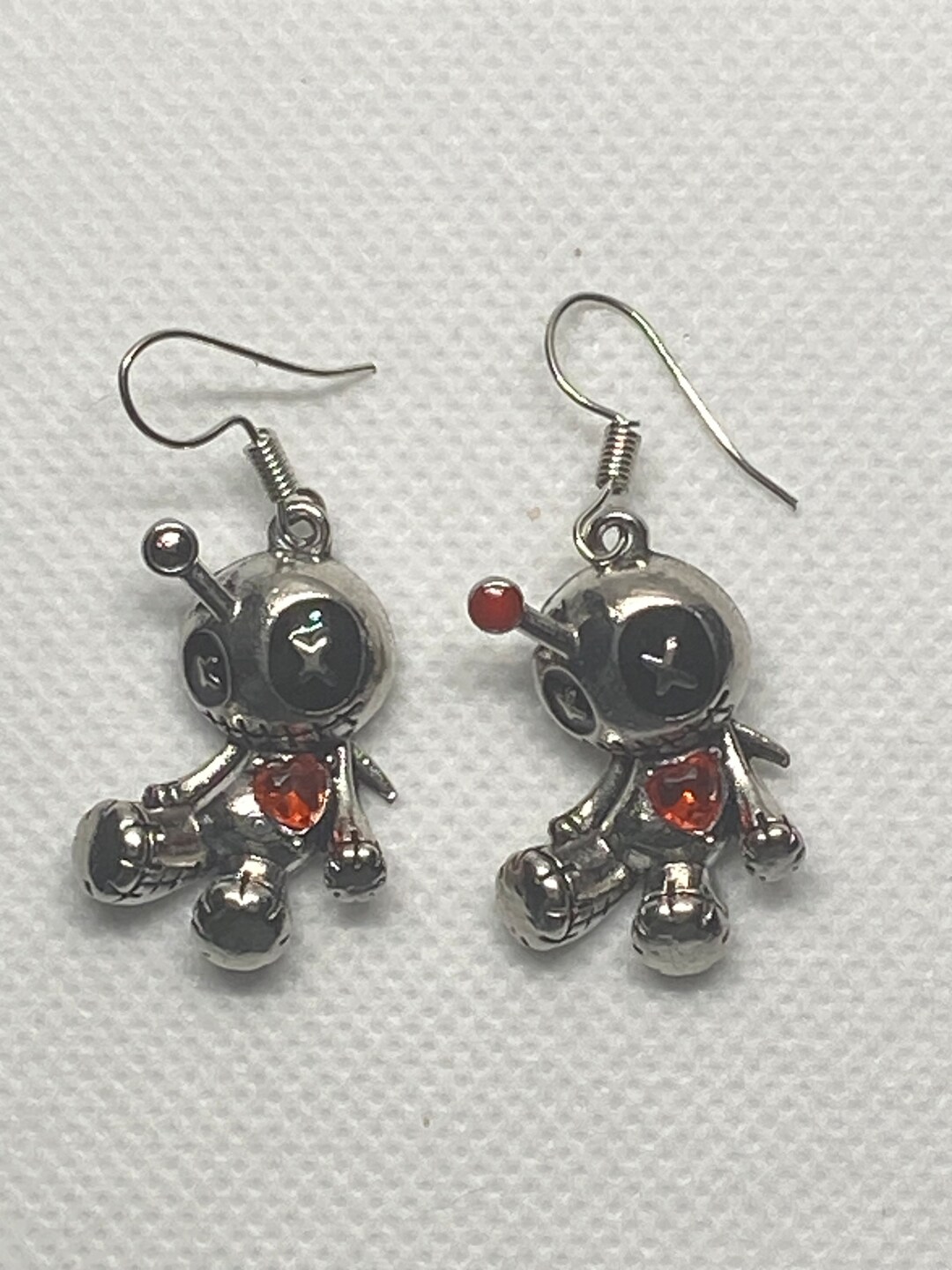 Zombie Doll Cute Goth Gothic Voodoo Doll Earrings Nickel Free Mismatch ...