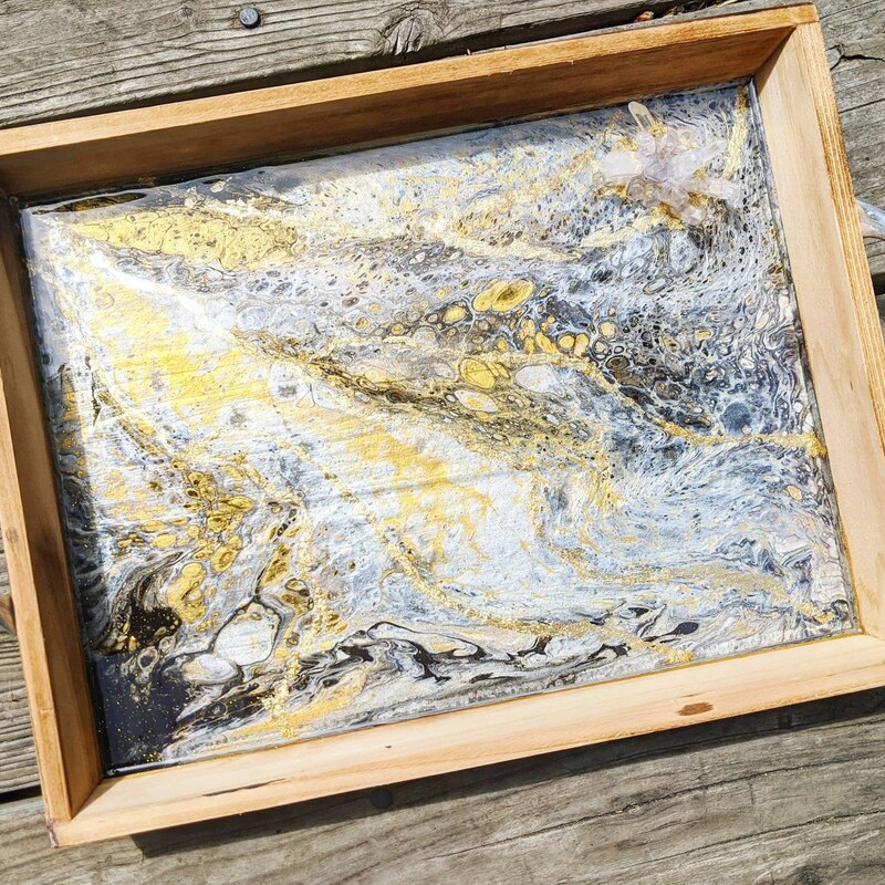 Fluid Art Tray - Etsy