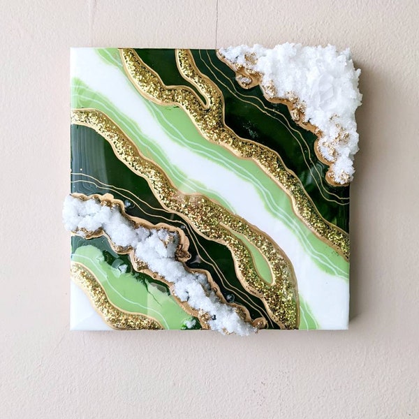 Green Geode - Etsy