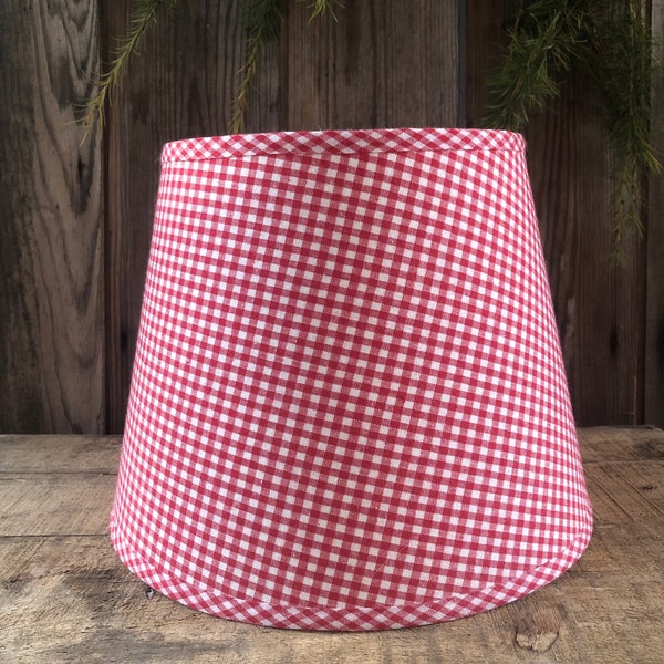 Gingham Lampshade - Etsy UK
