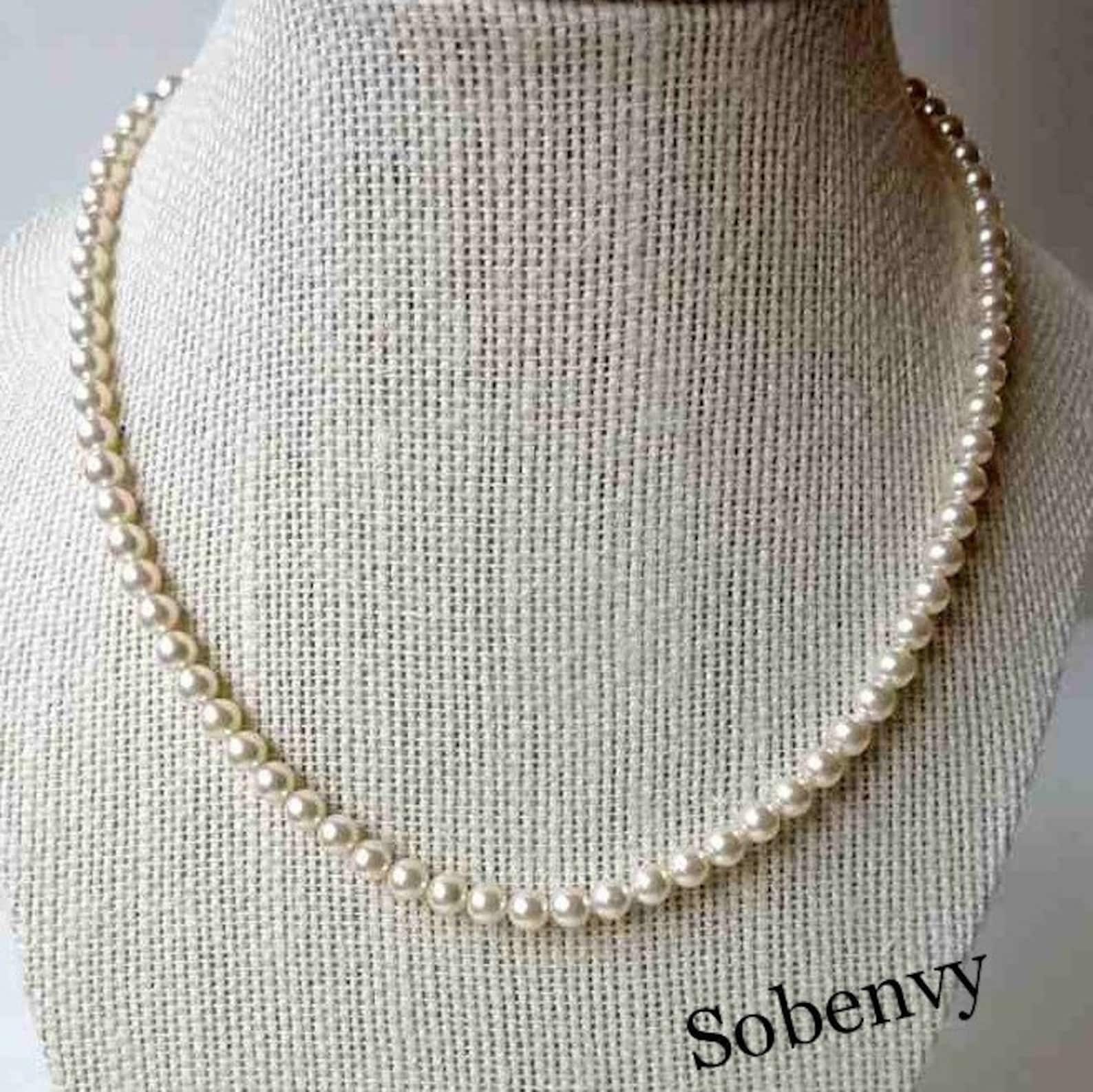 Pearl Necklace, Preppy, Danty Small 5mm Pearl, Great With Little Black ...