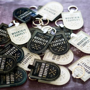 Custom Logo Acrylic Keychains: Business Promotional Tags - Etsy