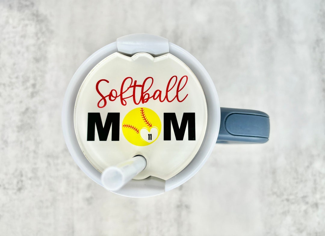 Softball Tumbler Topper, Personalized, Softball Stanley Topper, Fits ...