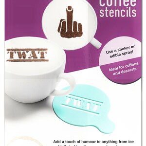 Rude Stencils for Drinks and Desserts set of 6 - Etsy