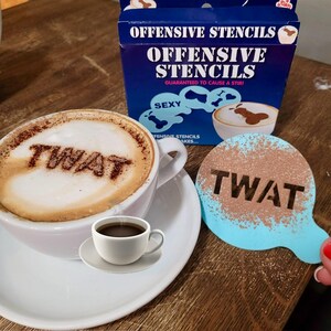 Rude Stencils for Drinks and Desserts (set of 6) - Etsy