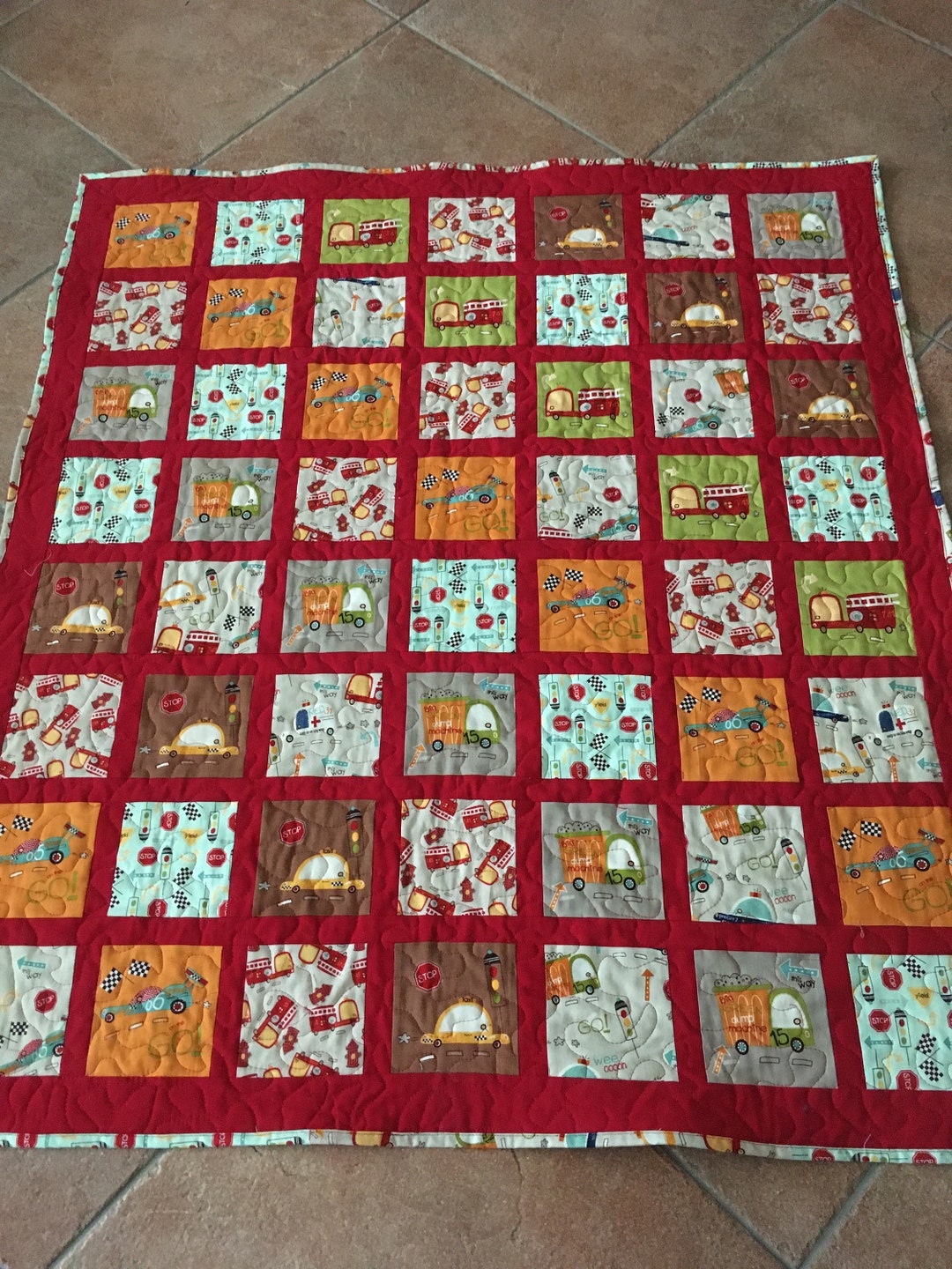 Racing Quilt - Etsy