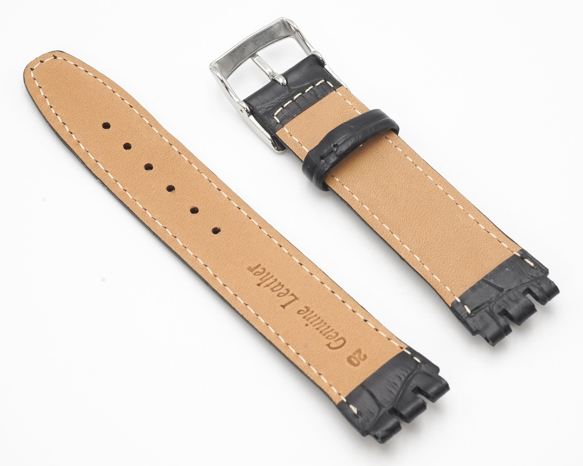 17mm Genuine Leather Standard Swatch Replacement Watch Band | Etsy