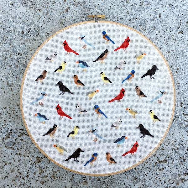 Cross Stitch Bird - Etsy