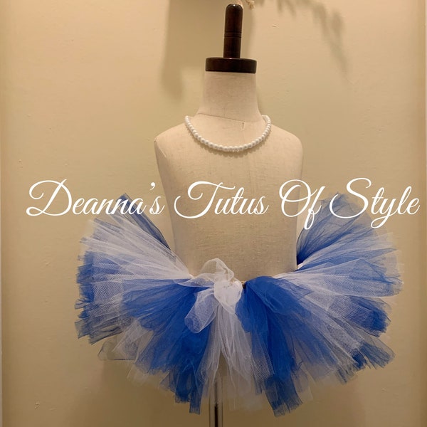 Blue and White Tutu - Etsy