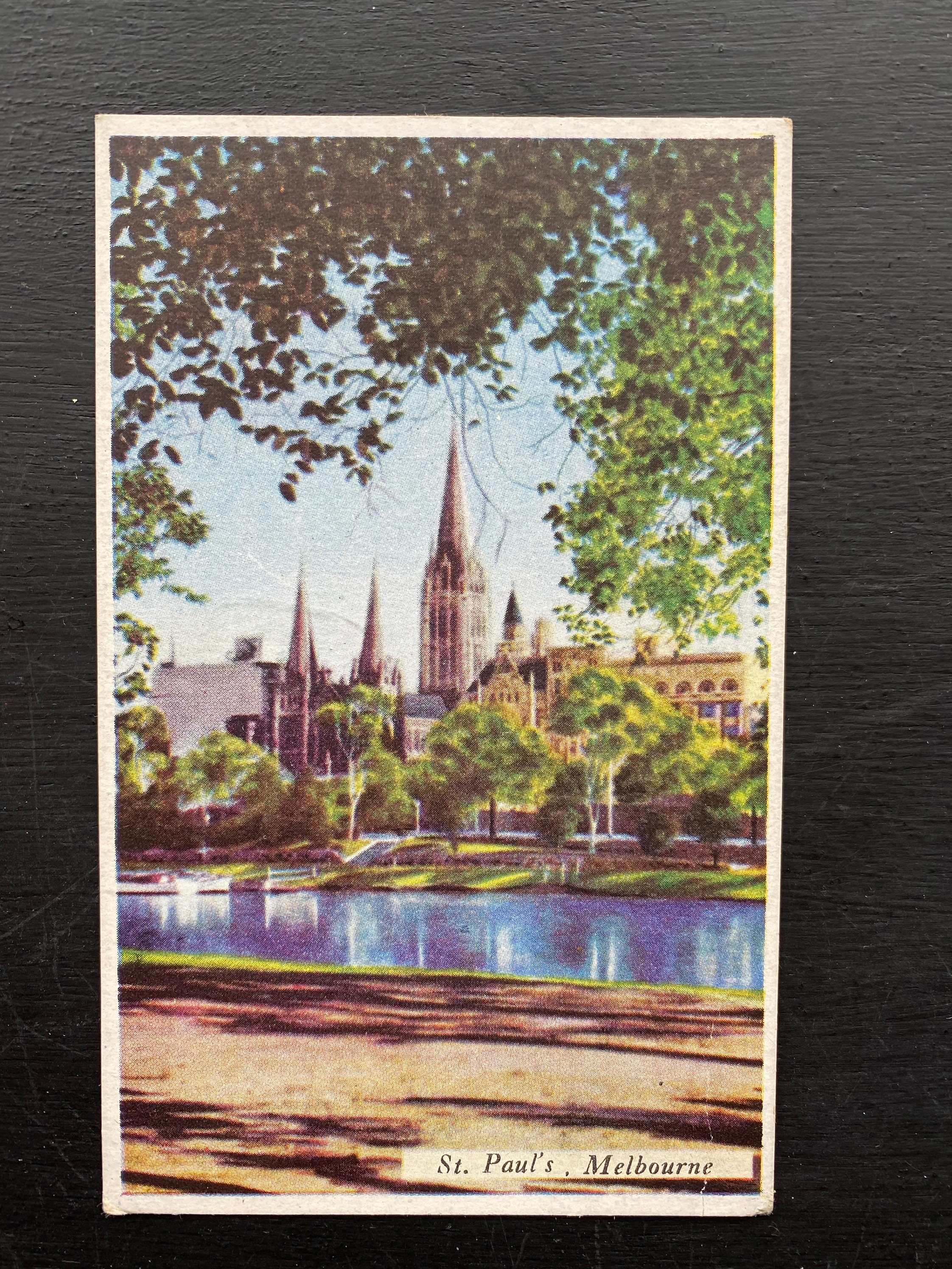 Collection of 5 Vintage Hand Tinted Postcards Melbourne | Etsy