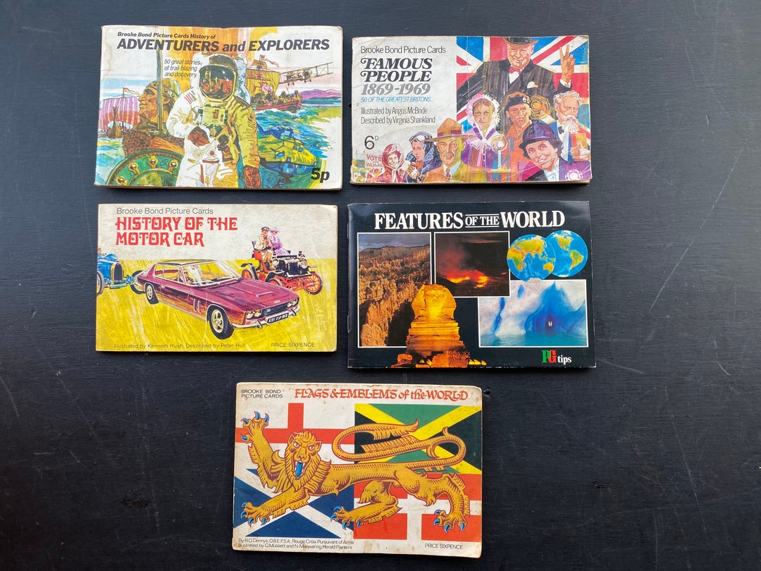 Brooke Bond Tea Cards in Albums X 5 - LOT 1 - Etsy