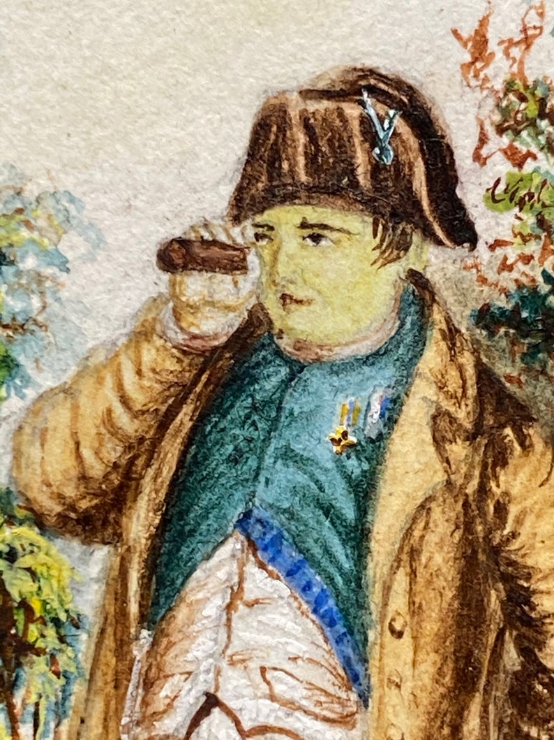 Small Original Painting of Napoleon - Etsy UK