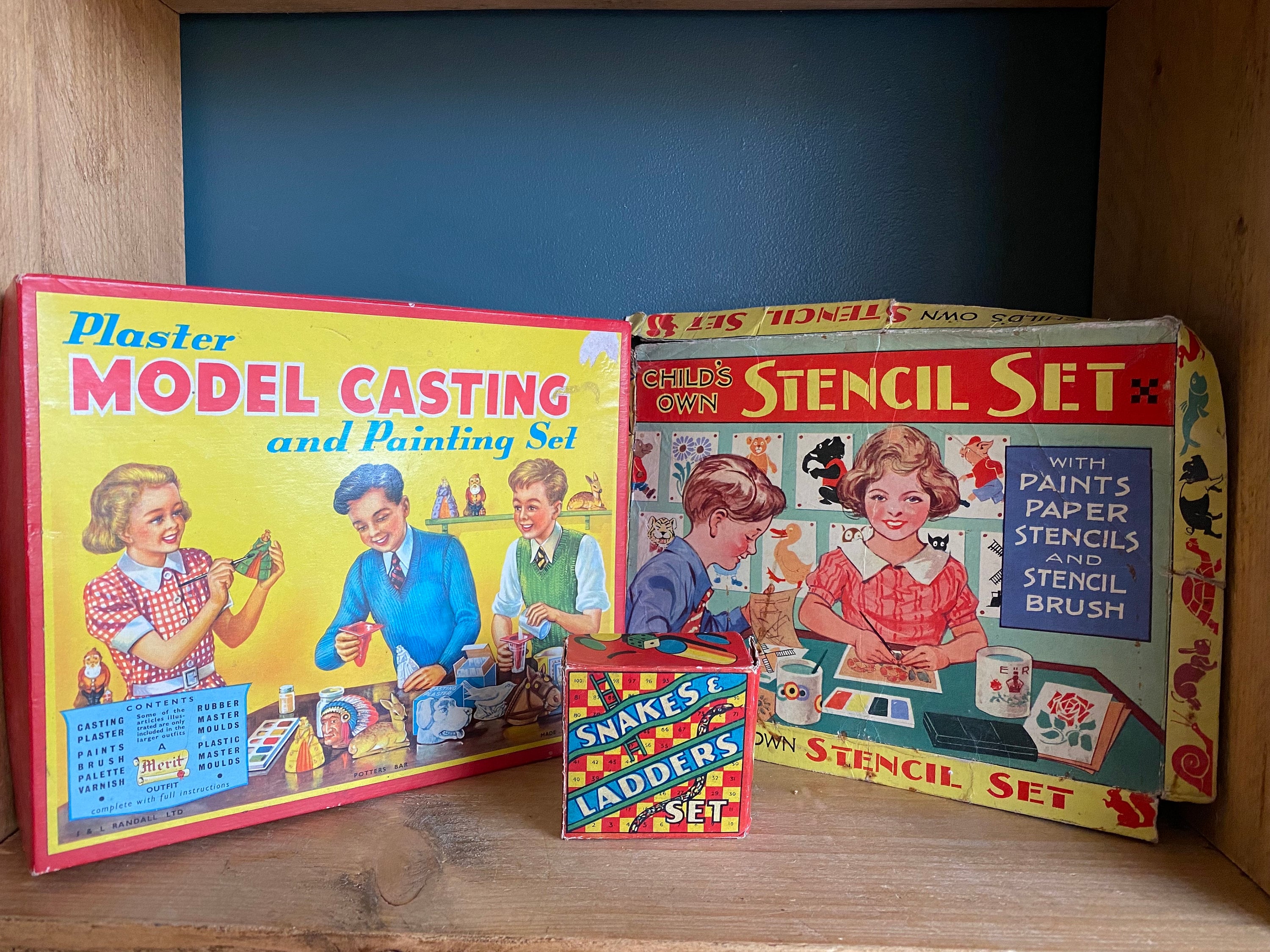 Vintage Toy Packaging Vintage Packaged 1950's Toys, Vintage Pig