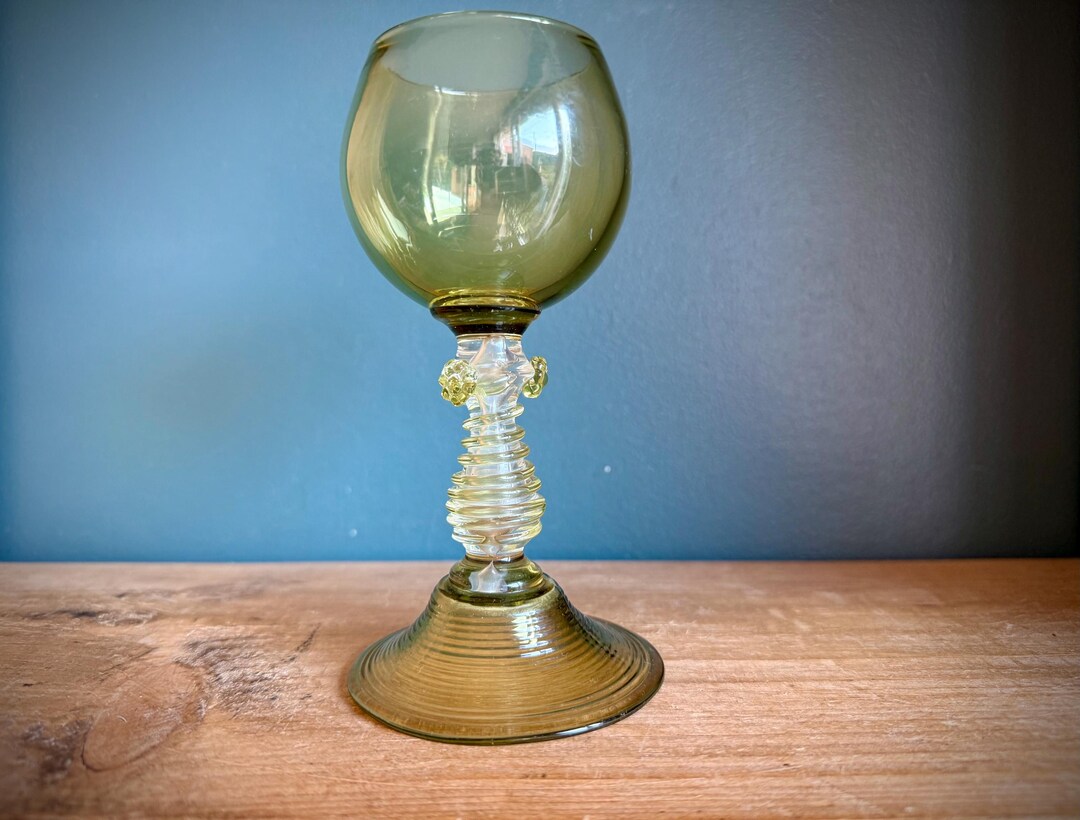 An Antique Bohemian Roemer Glass - 1880 - Etsy