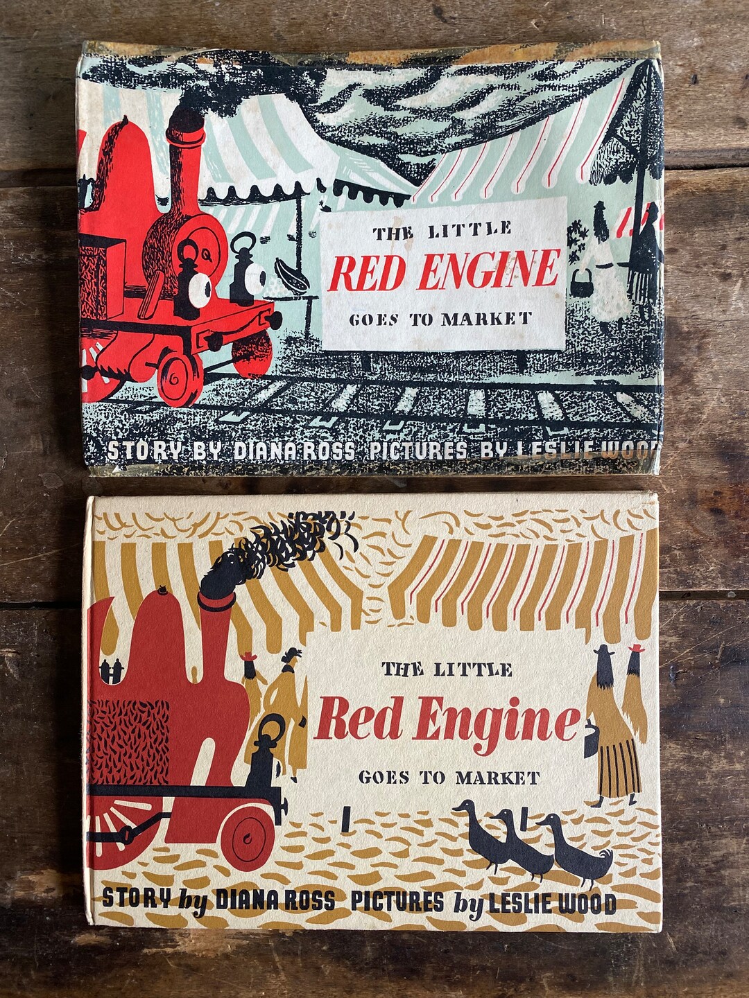 The Little Red Engine Goes to Market by Diana Ross 1959 - Etsy