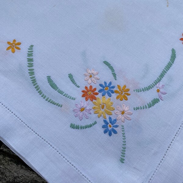 Embroidered Tablecloth - Etsy