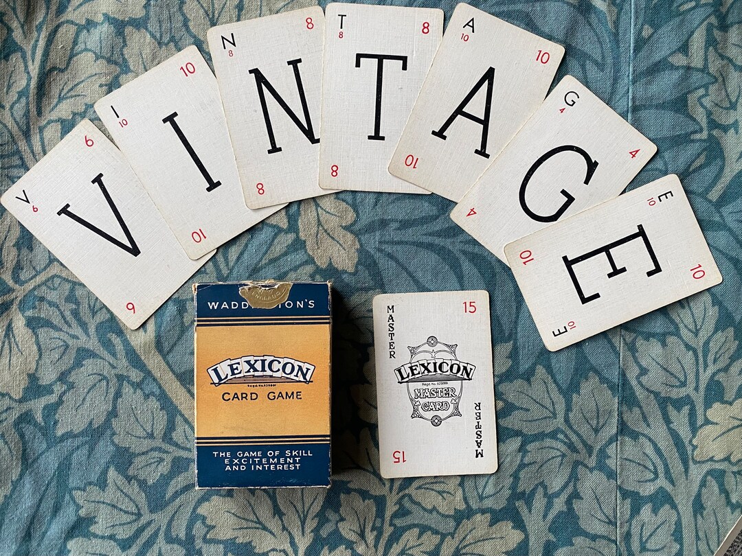 Boxed Waddington's Lexicon Card Game With Rules - Etsy