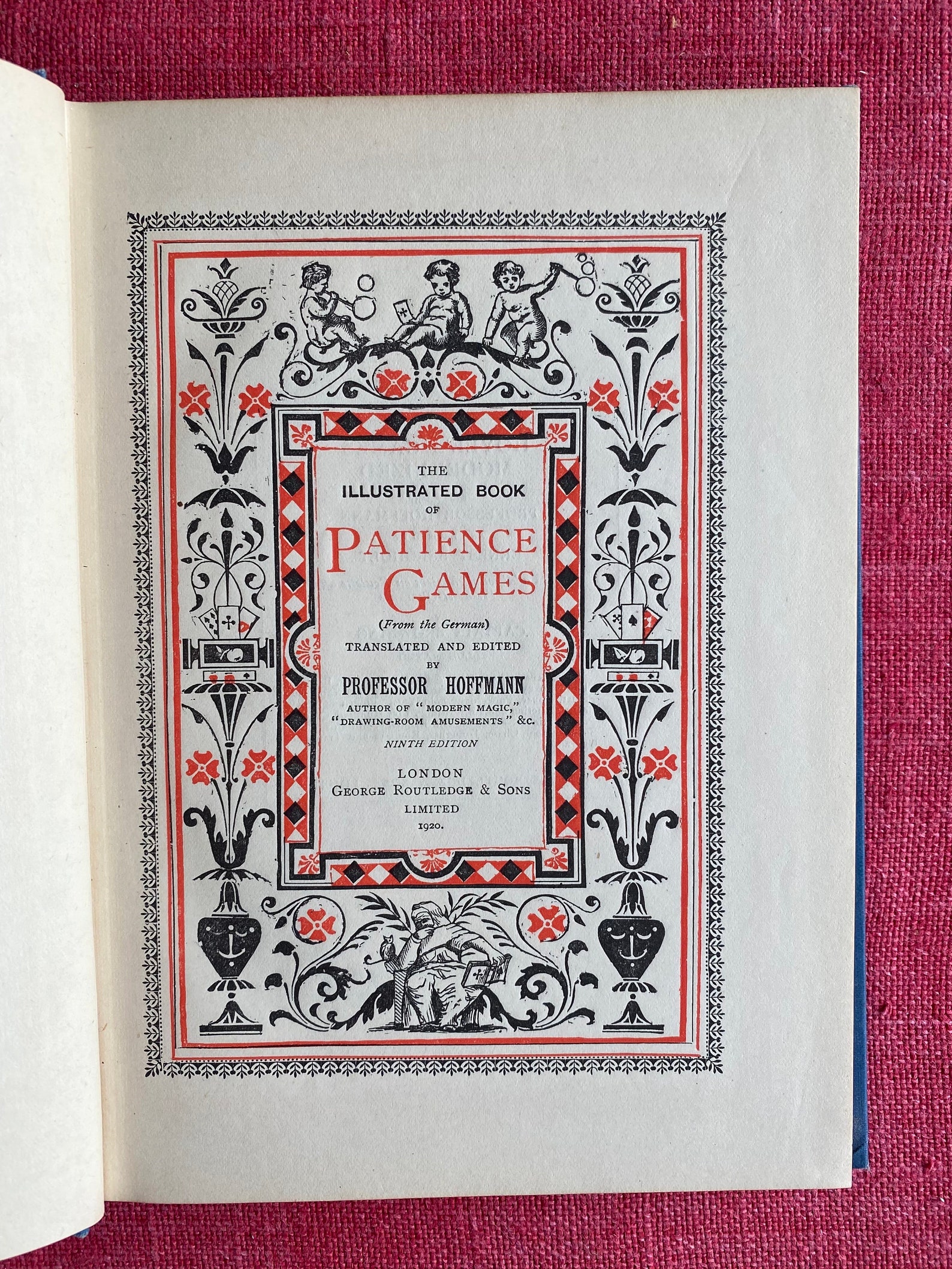 The Illustrated Book of Patience Games - 1920 - Etsy