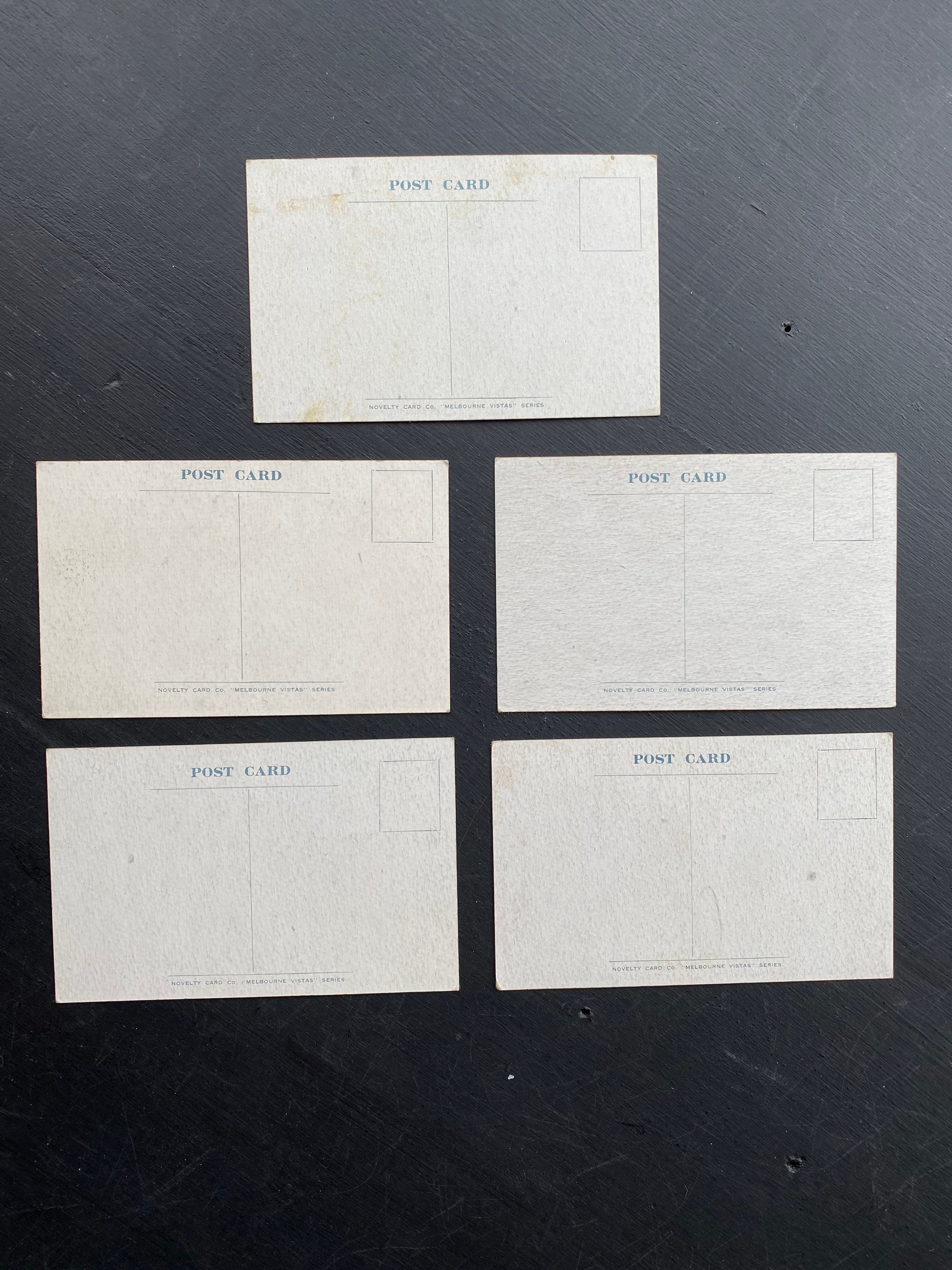 Collection of 5 Vintage Hand Tinted Postcards - Melbourne Vistas Series ...